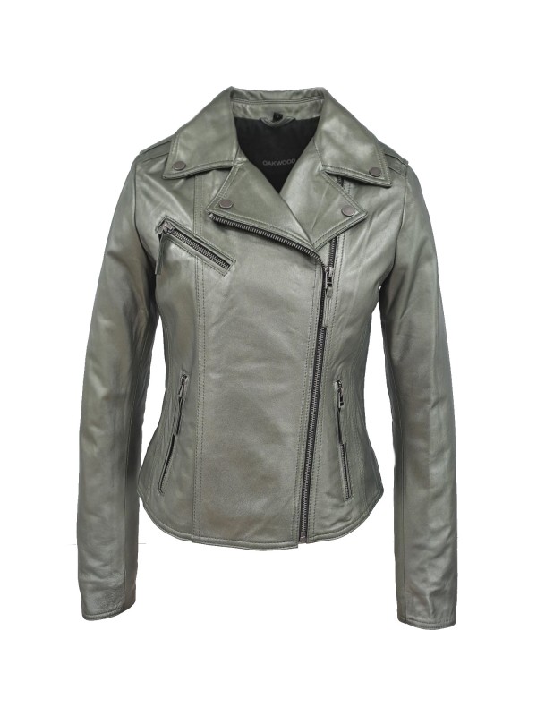 CLUB METAL (REF. 64715) DARK GREEN - ASYMETRICAL REFINED JACKET IN ...